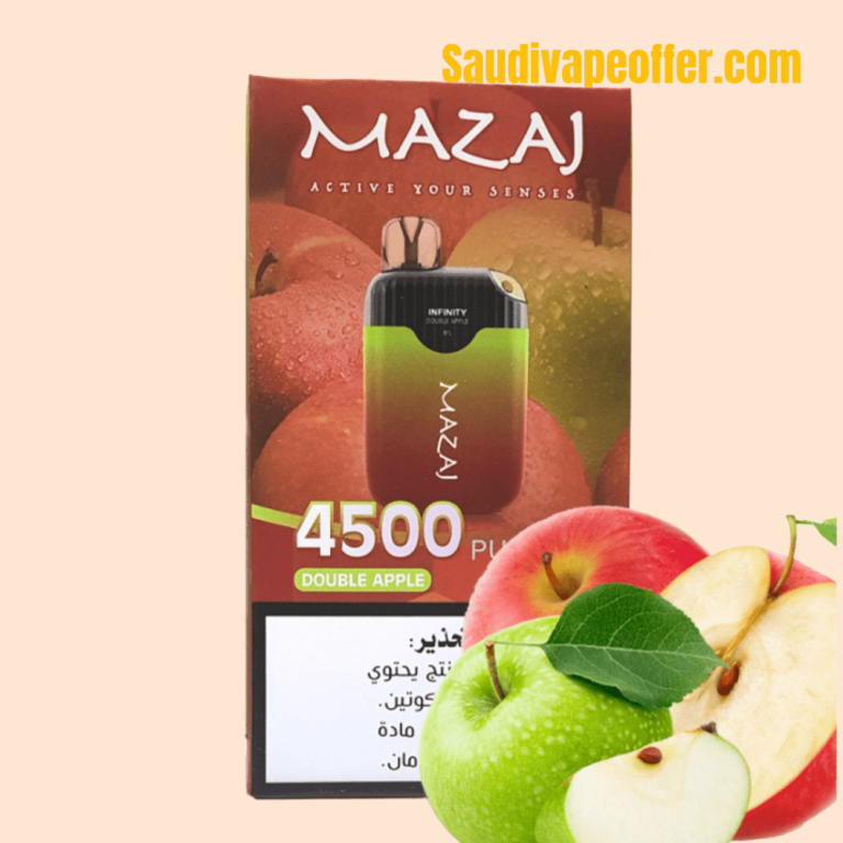 Buy Mazaj Infinity Double Apple 4500 puffs Online | Saudi Vape Offer